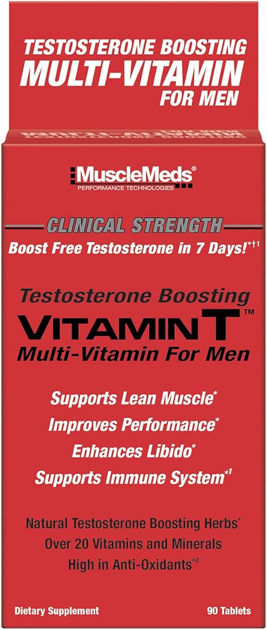 Amazon.com: MuscleMeds Vitamin T Daily Complete Multivitamin for Men ...