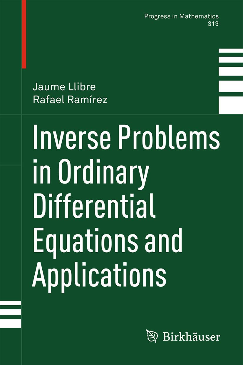Inverse Problems in Ordinary Differential Equations and Applications ...