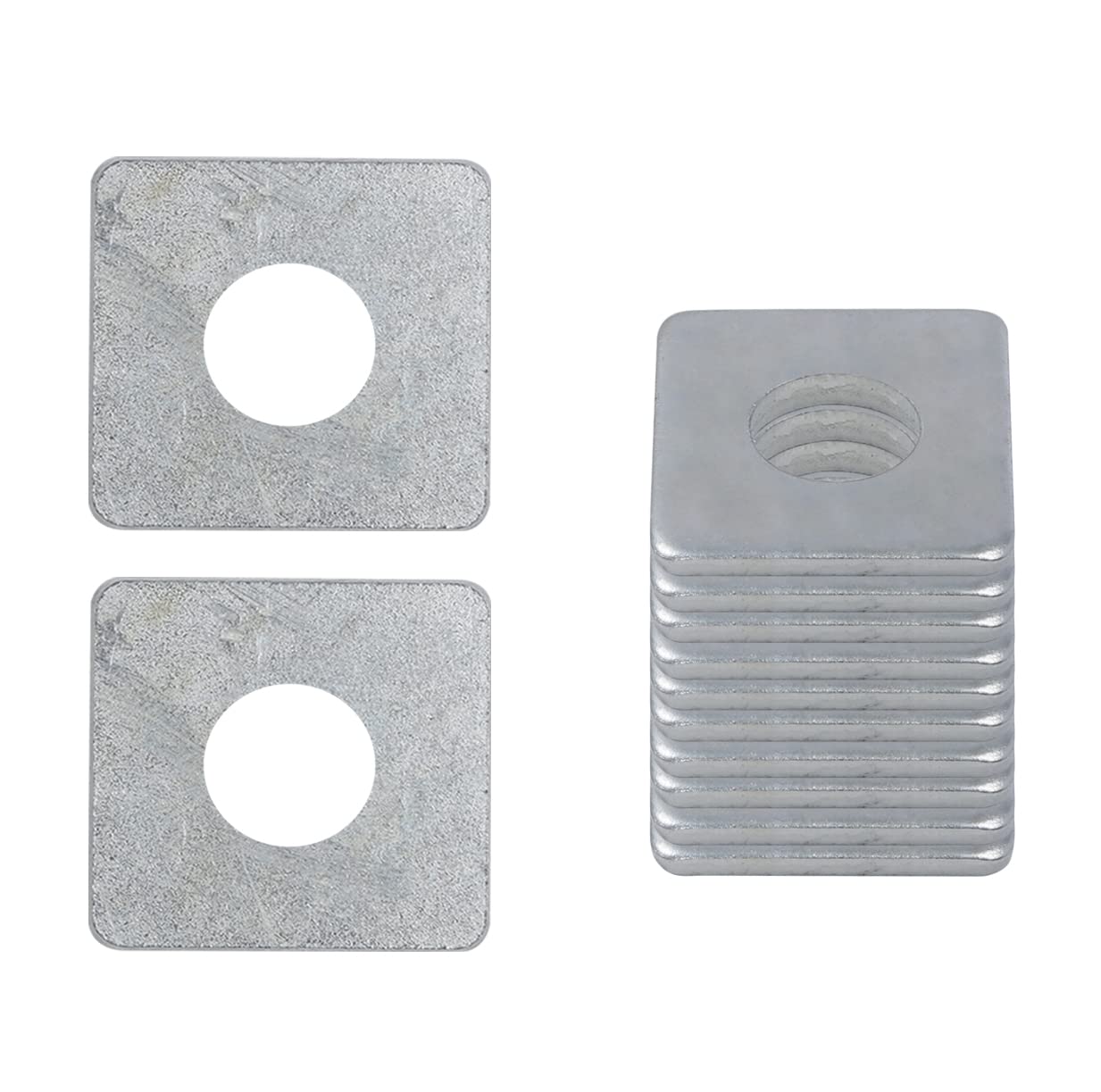 Amazon.com: 50 Pcs Galvanized Square Washer Plate Fastener Hardware 1/2 ...