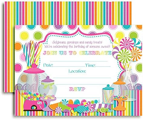 Free Printable Candy Invitations