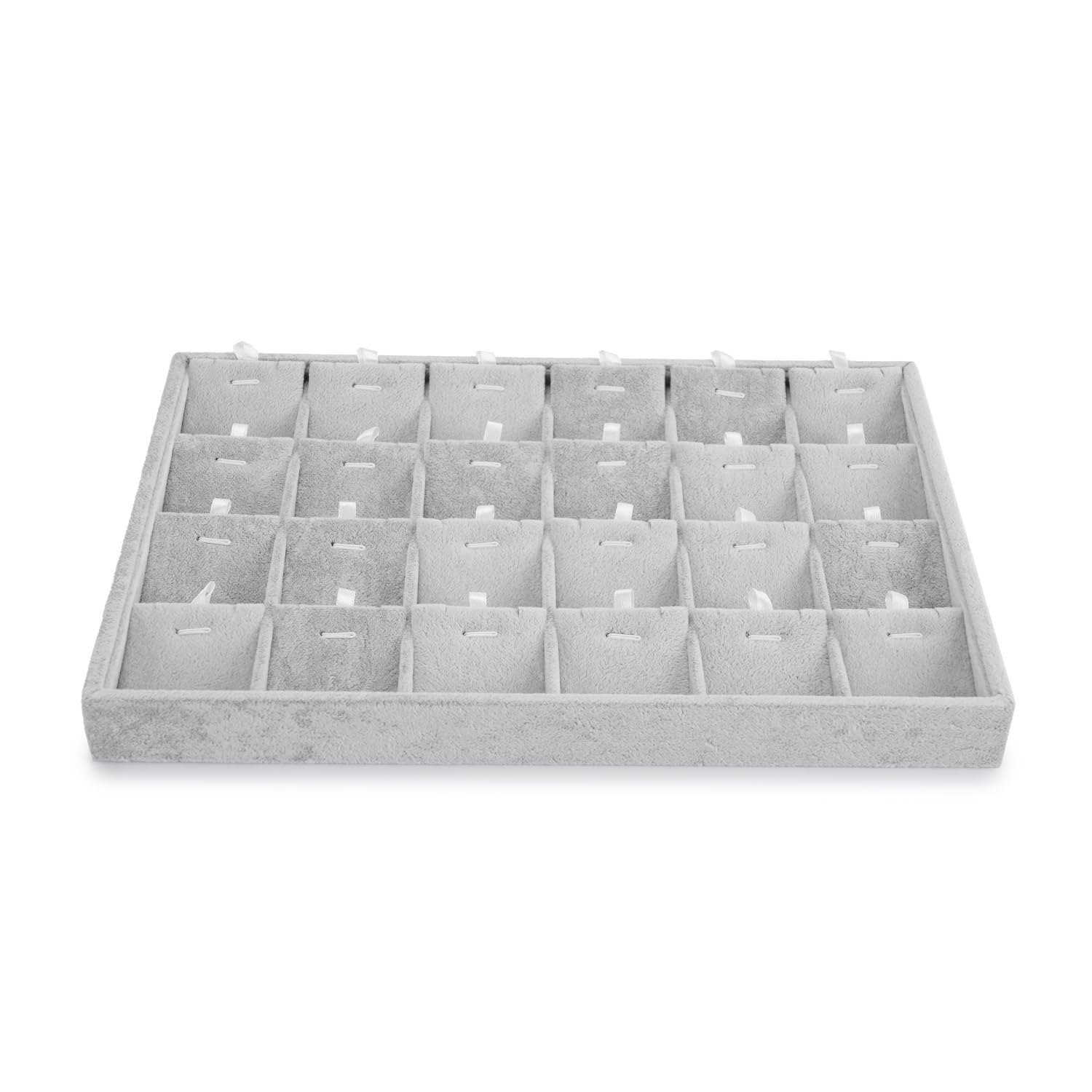 Oirlv Stackable Jewellery Tray Velvet Jewellery Organiser Tray Necklace ...