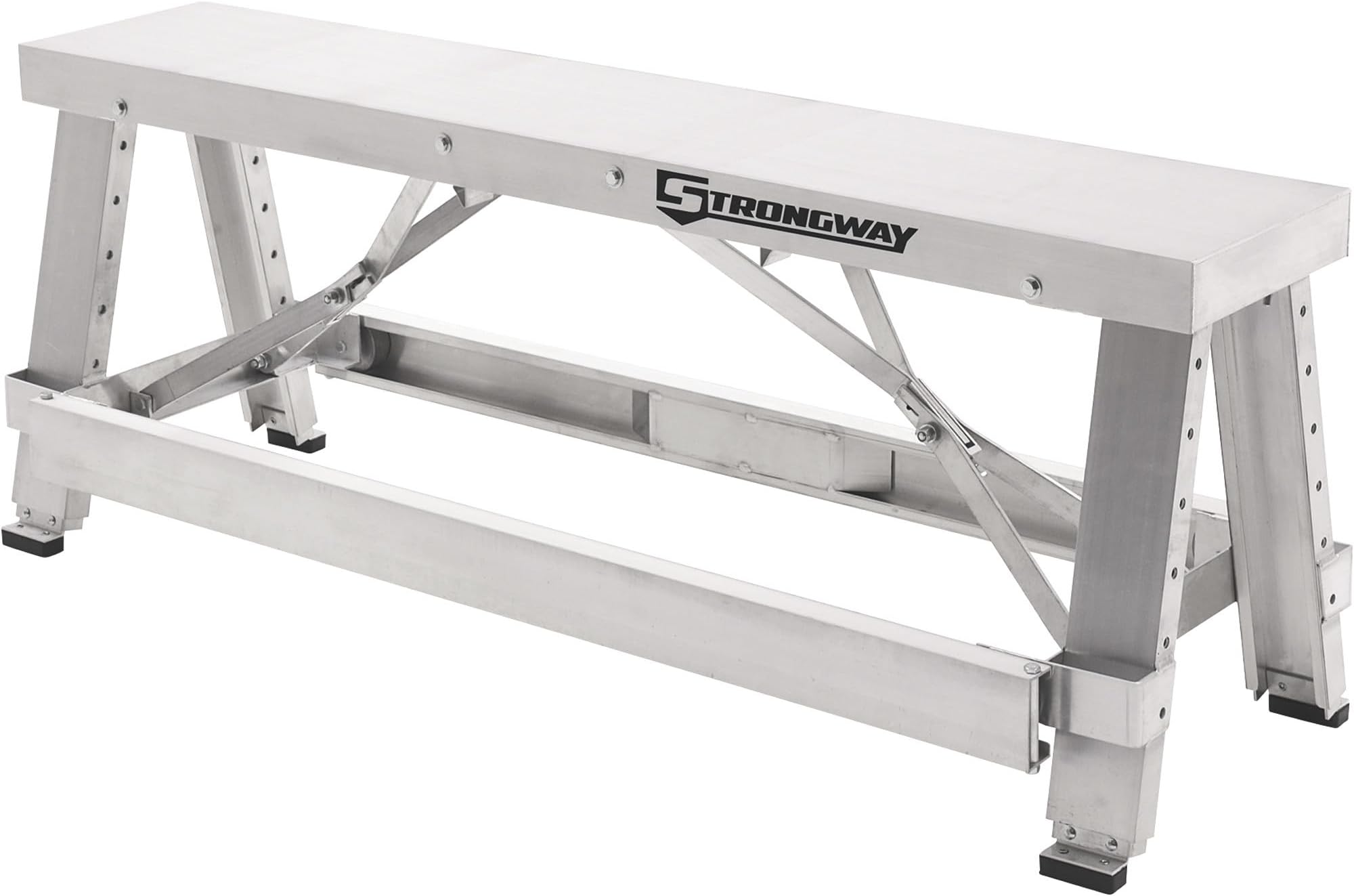 Strongway Adjustable Drywall Bench - 500-Lb. Capacity Top, 250-Lb ...