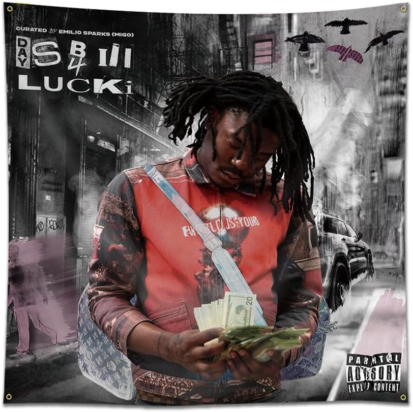 Amazon.com: AIFEEDD Lucki Days B4 Iii Flag 4x4 Feet Funny Rapper ...