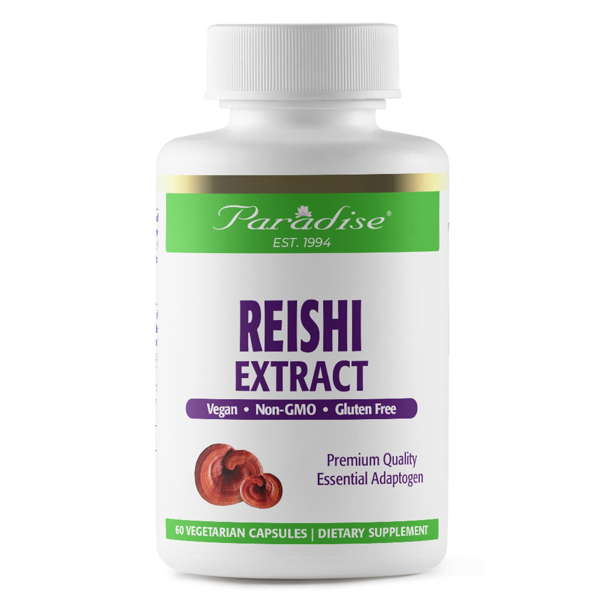 Amazon.com: Paradise Herbs Reishi, Essential Adaptogen, Super Potent ...