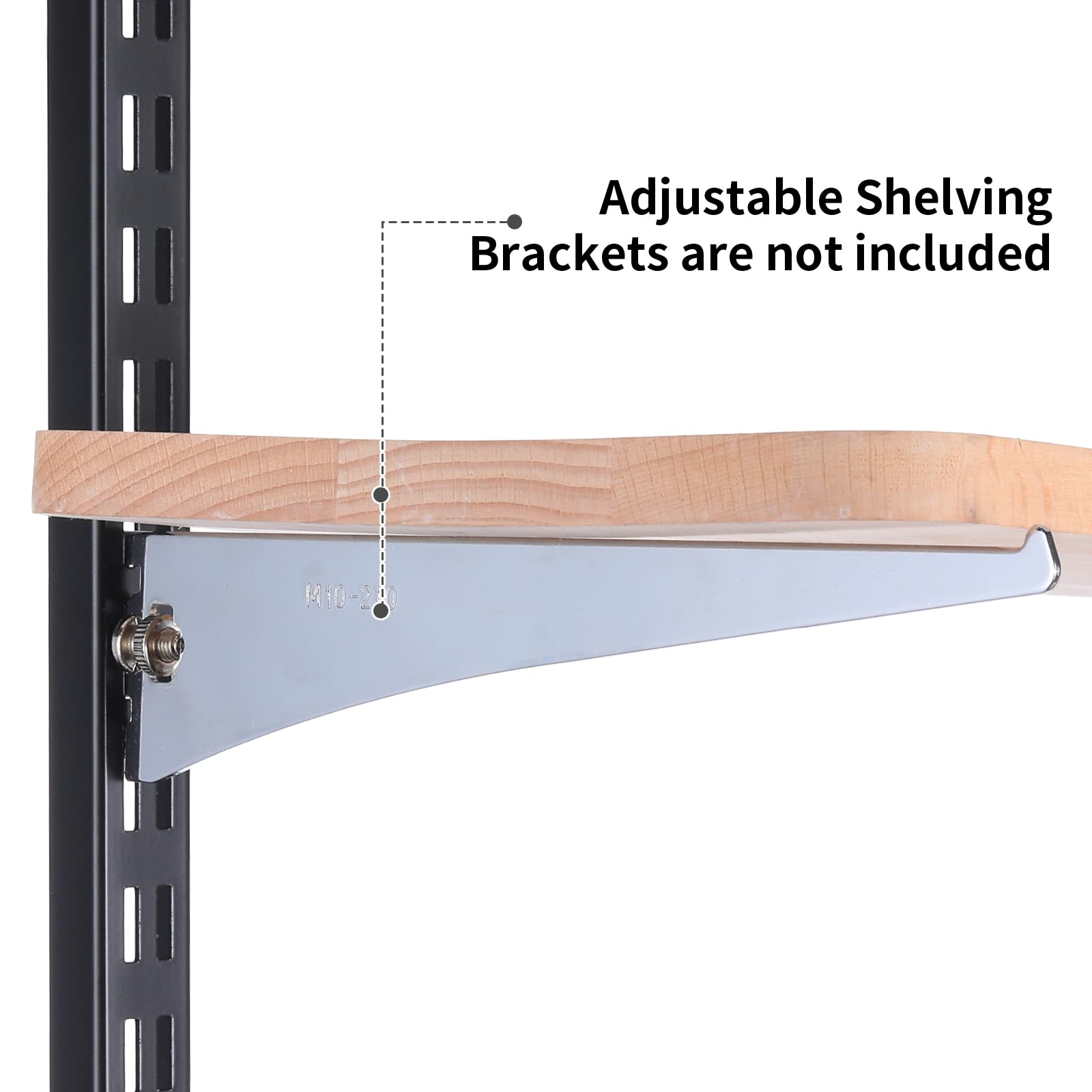 Snapklik.com : MorningRo 6 Pcs Shelf Rails Bracket Track 47.5 Inches ...