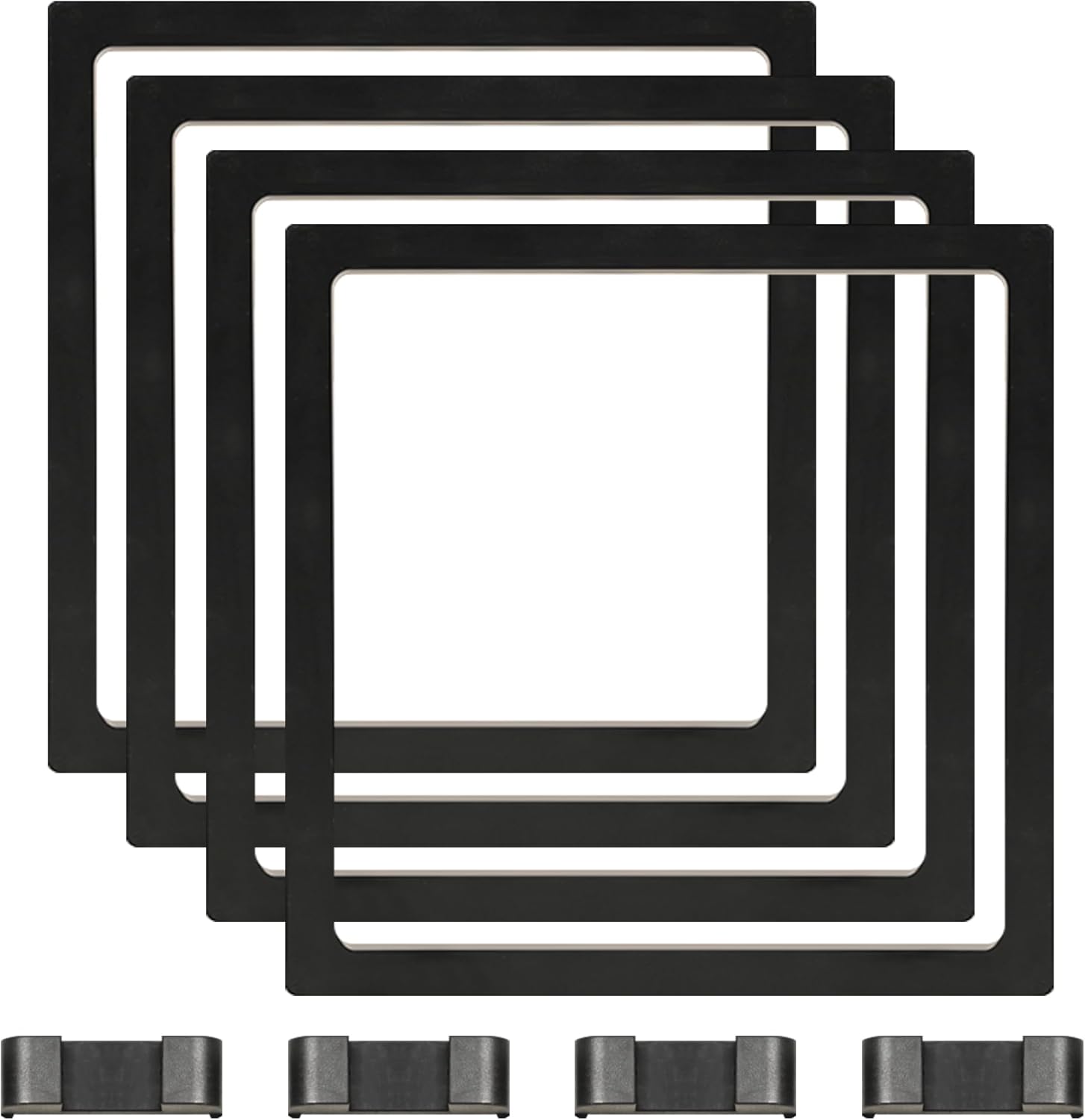 Amazon.com: 4PCS 3D Floating Display case,7x7inch Transparent PE ...