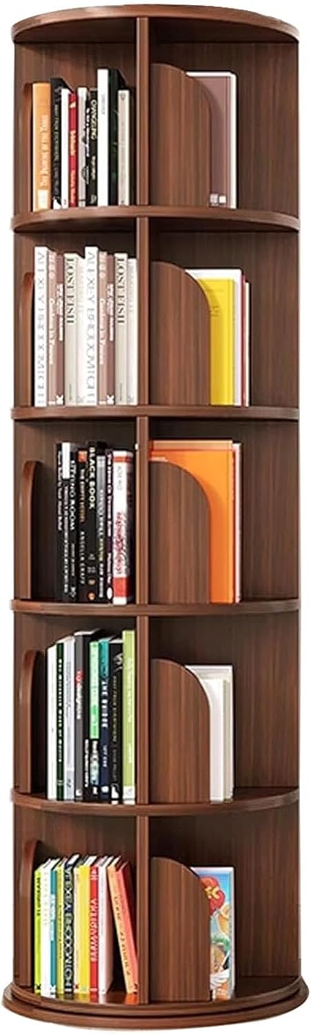 Amazon.com: 360 Rotating Bookshelf Tower 360 Display Corner Bookshelf ...