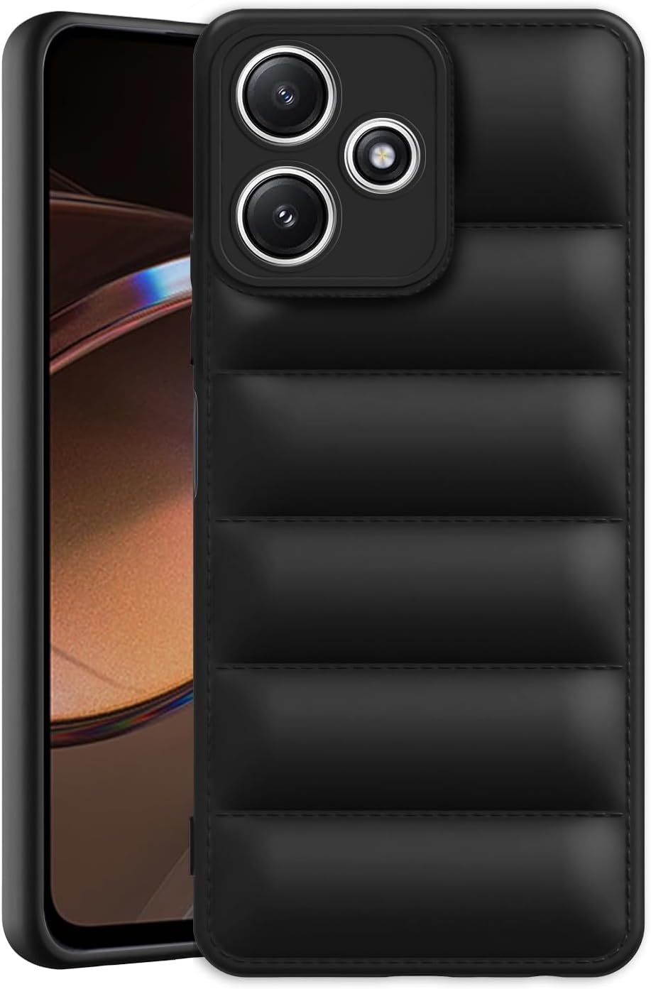 Pikkme Redmi 12 5G Back Cover |Hybrid Shock Proof | Matte Soft Silicon ...