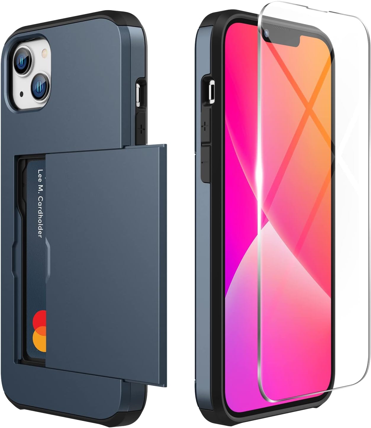 Amazon.com: ZUSLAB Card Holder Slot Case Compatible with Apple iPhone ...