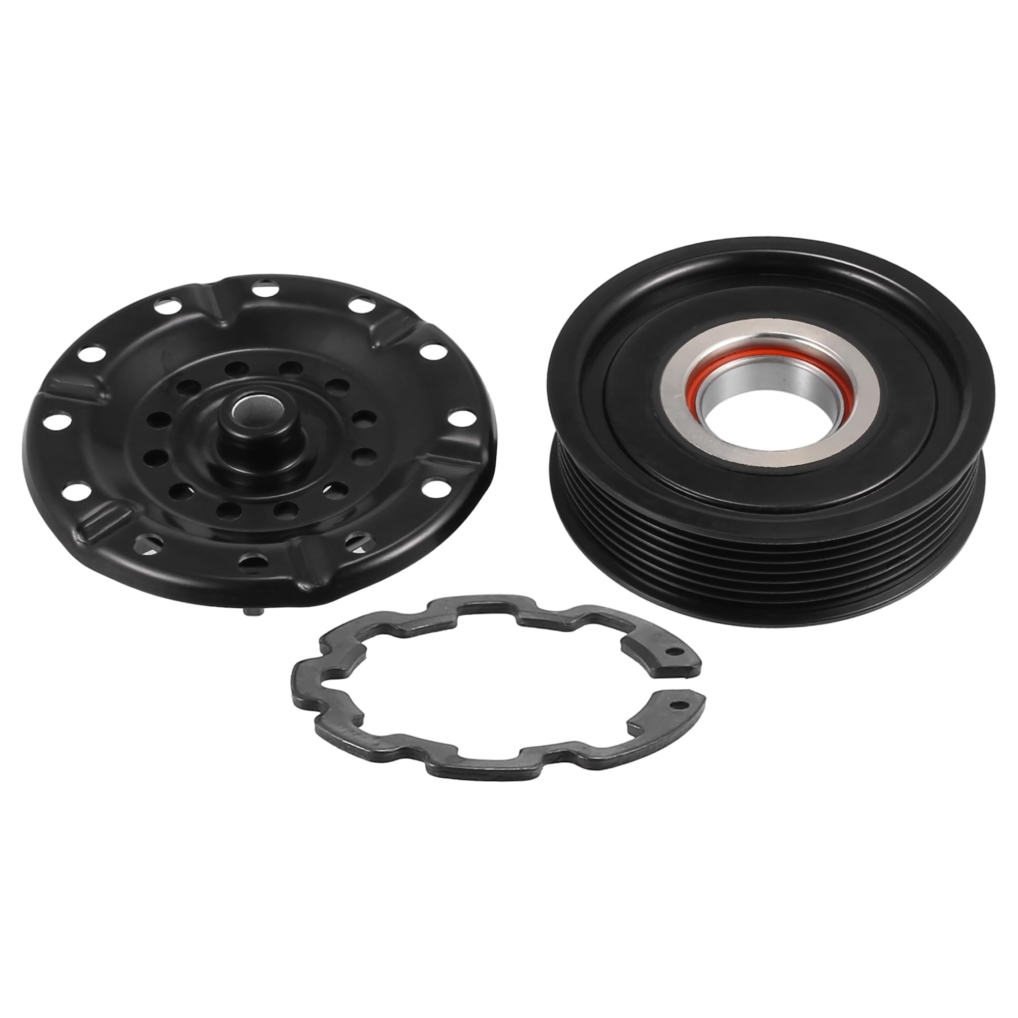 Amazon.com: X AUTOHAUX 1 Set AC Compressor Clutch Kit Pulley Coil Air ...
