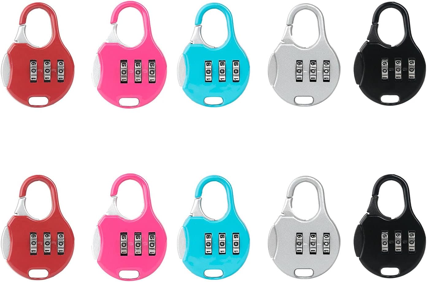 10 PCS Mini Code Lock Luggage Locks Combination Padlock Codes with ...