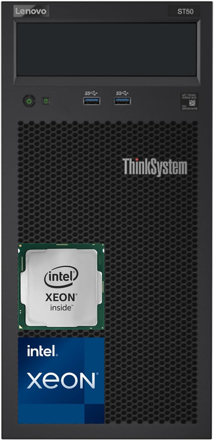 Amazon.com: Lenovo ThinkSystem ST50 Business Server Tower, Intel Xeon E ...