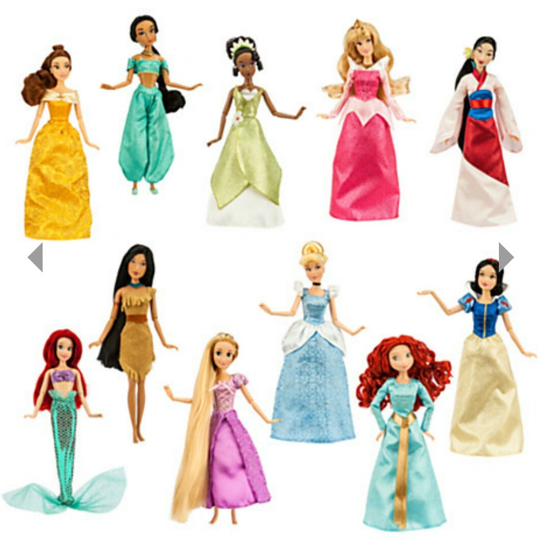 Buy Disney Princess Set of 11 Classic Dolls - Snow White, Cinderella ...