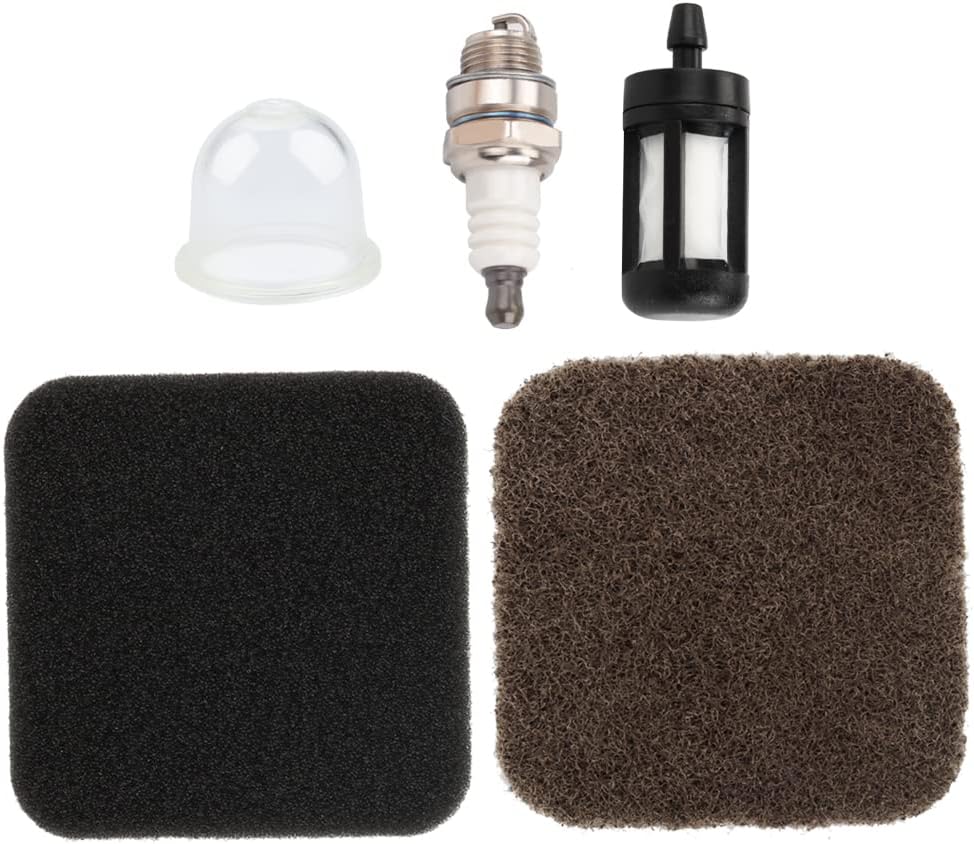 Amazon.com: Pre Air Filter with Primer Bulb Fuel Line Spark Plug ...