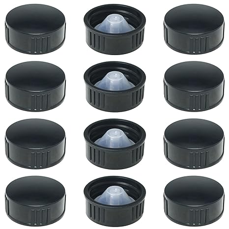 Phenolic Resin Cover FMHXG 12PCS 28mm Black Poly Seal Screw Caps for ...