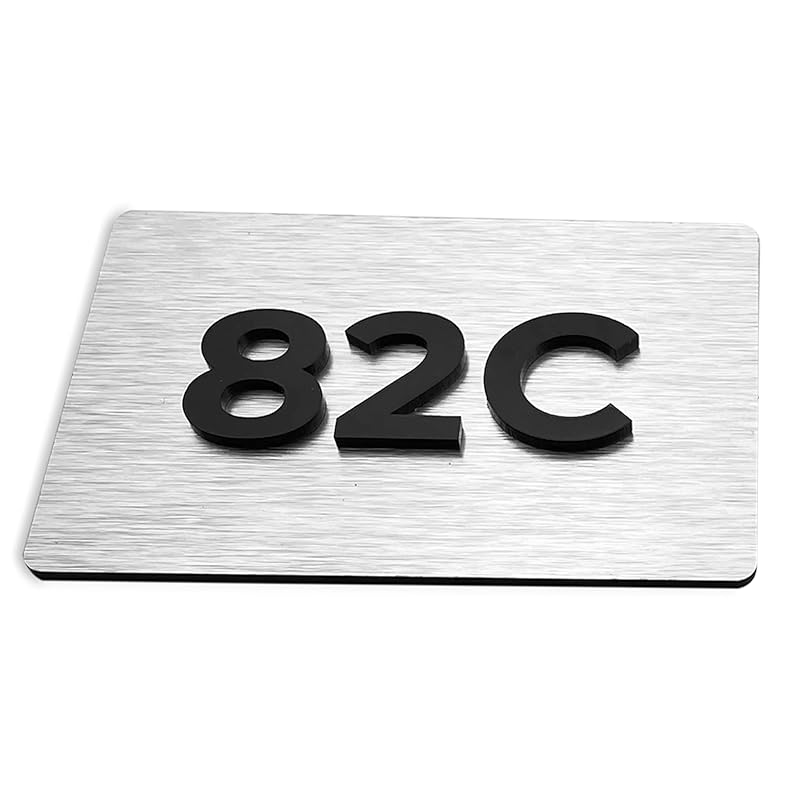 Amazon.com: ALÚMADESIGNCO Office Number Placards - Unit Identification ...