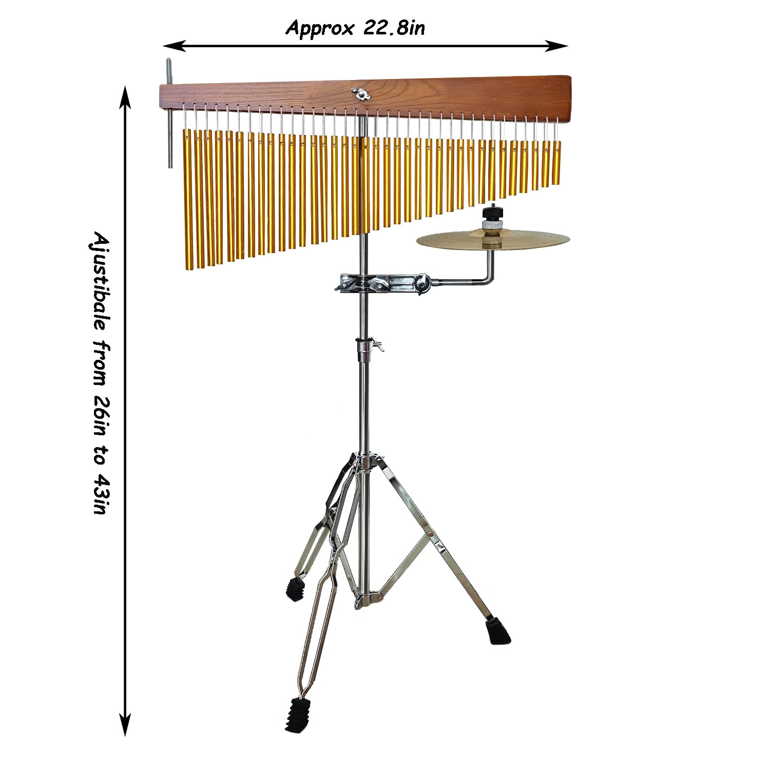 Snapklik.com : Adjustable Height Wind Chime Single-row Percussion Chime ...
