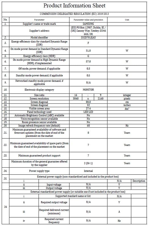 Samsung LU32J590UQPXXU UJ590 32" 4K UHD Monitor - Ultra HD 3840 x 2160 ...