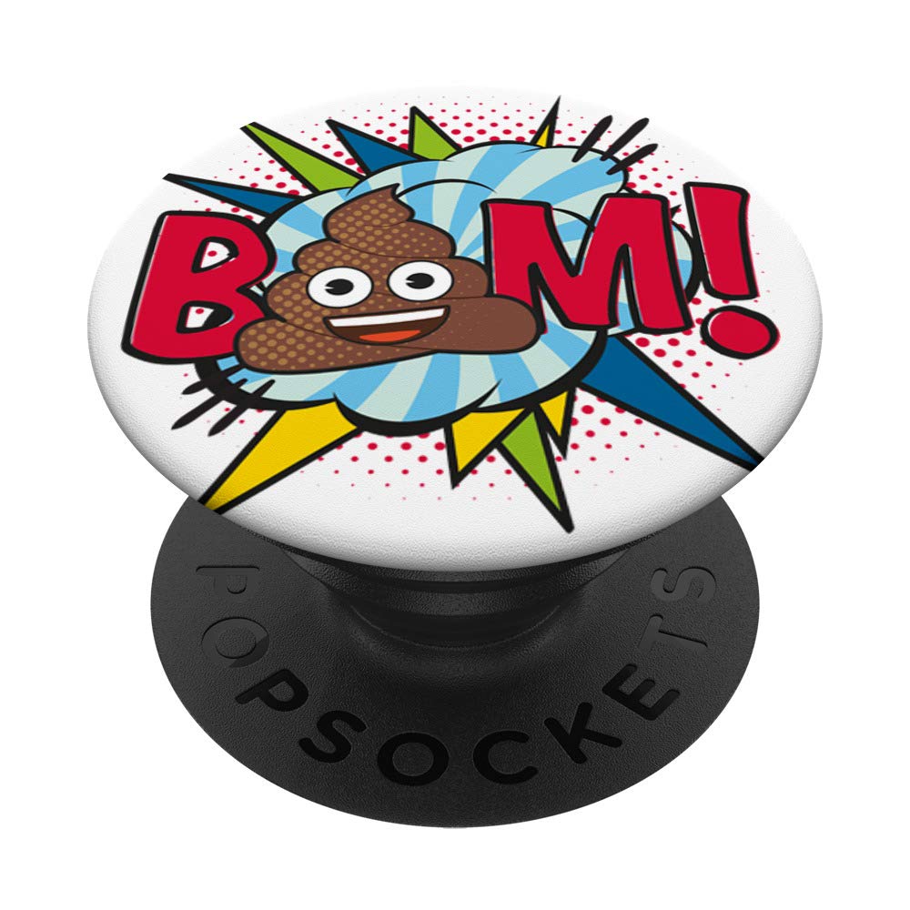 Buy emoji® - happy emoji brand pop art style BAM Poo PopArt PopSockets ...