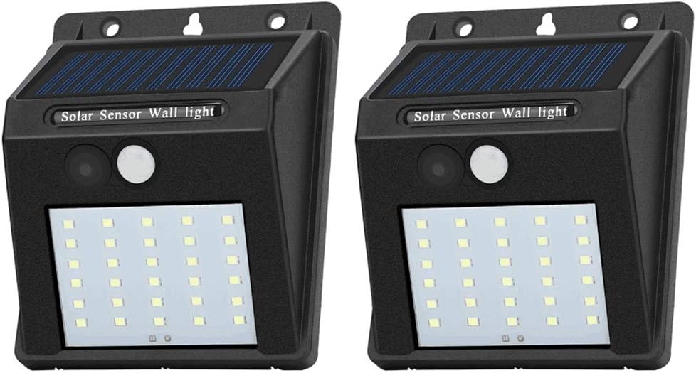 Solar Sensor Lights Outdoor 30 LED Wireless Waterproof Security Solar ...
