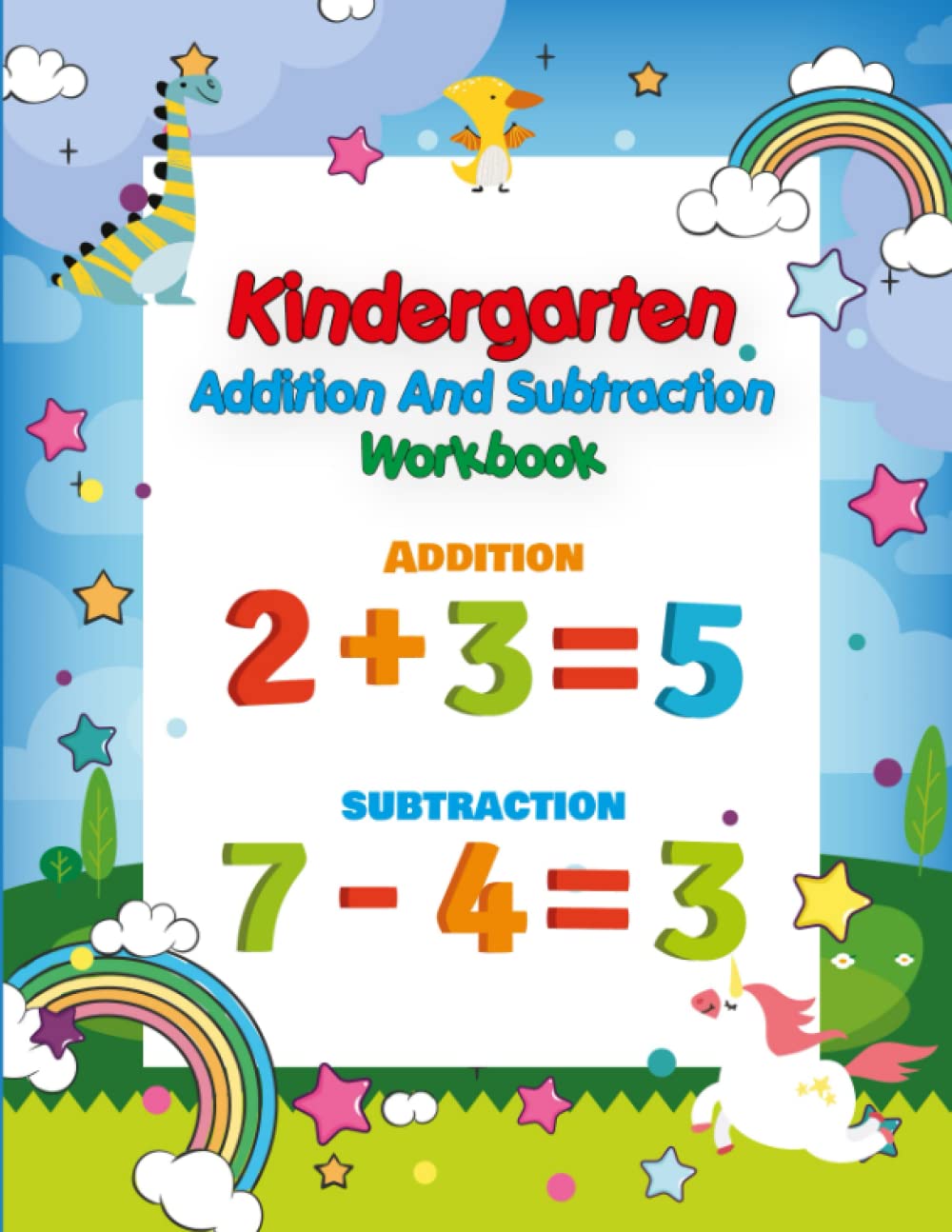 Kindergarten Addition And Subtraction Workbook Kindergarten And 1st ...