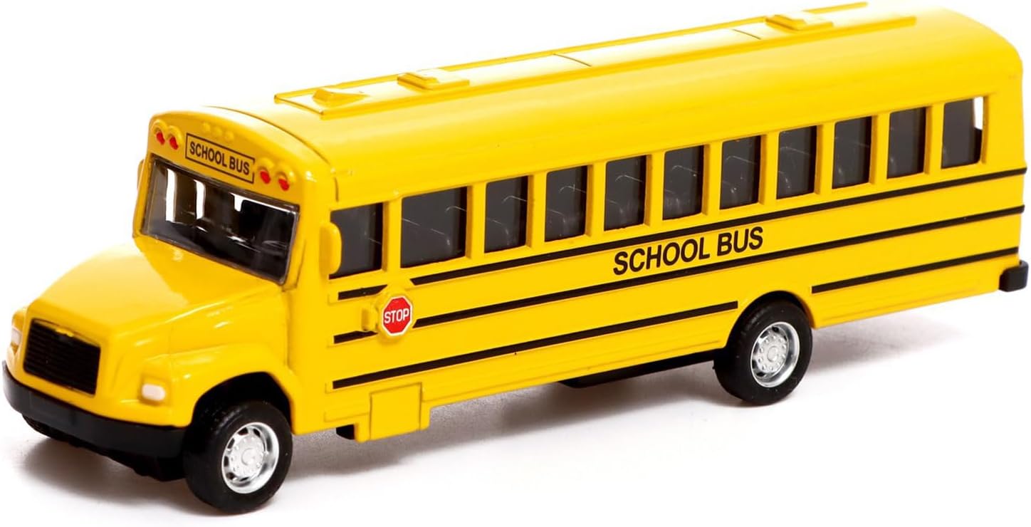 Amazon.com: Classic American Yellow School Bus Diecast Model Car 5.5 ...