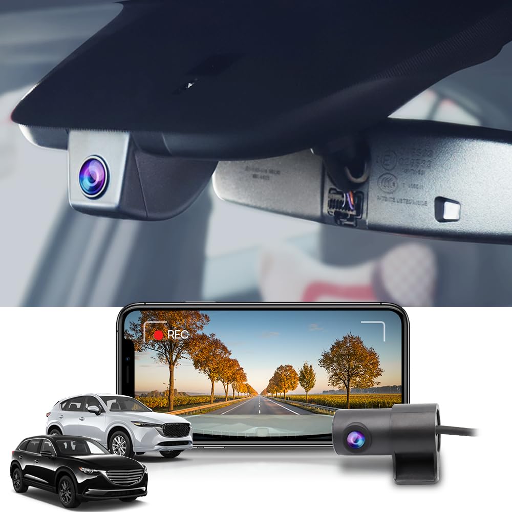 Amazon.com: Fitcamx Front 4K+Rear 1080P Dash Cam Adapts for Mazda CX-5 ...