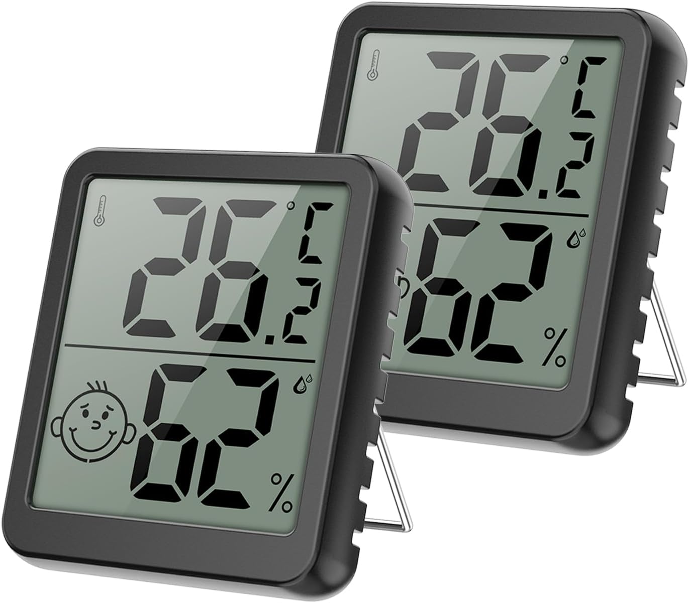 Brifit Digital Thermometer Hygrometer, Tragbares Hygrometer Innen mit ...