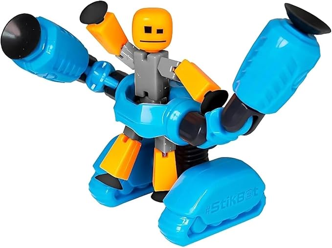 Amazon.com: Zing Stikbot Megabots - Blue (Avalanche) Stikbot Poseable ...