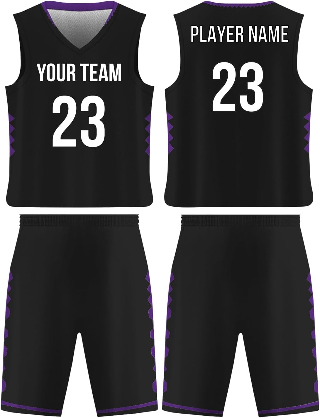 Amazon.com: SGS SPORTS GEAR SWAG Custom Shape Basketball Uniform ...