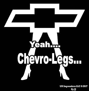 Amazon.com - Yeah Chevrolegs - Funny Decal Vinyl Sticker Graphics for ...