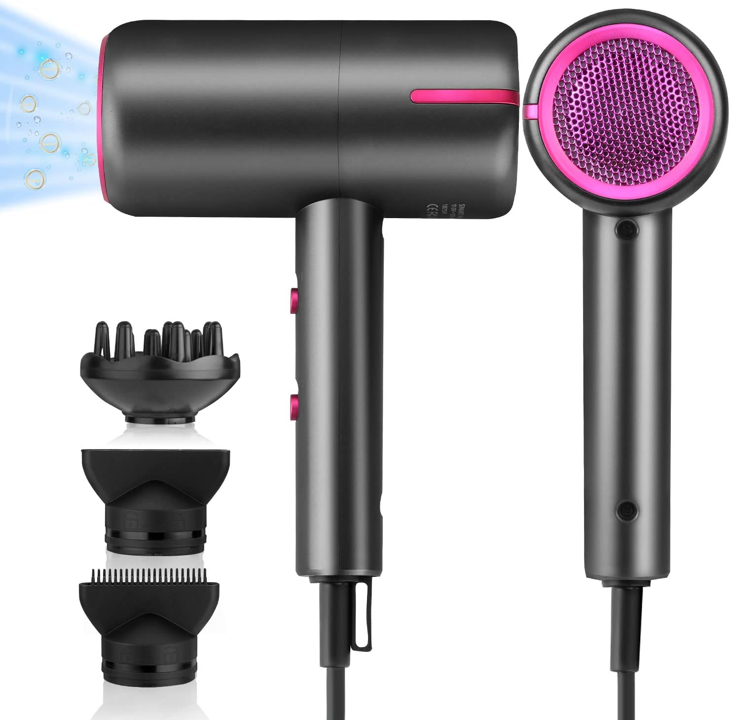 Amazon.com : Professional Ionic Hair Dryer for Salon - 2200W Powerful ...