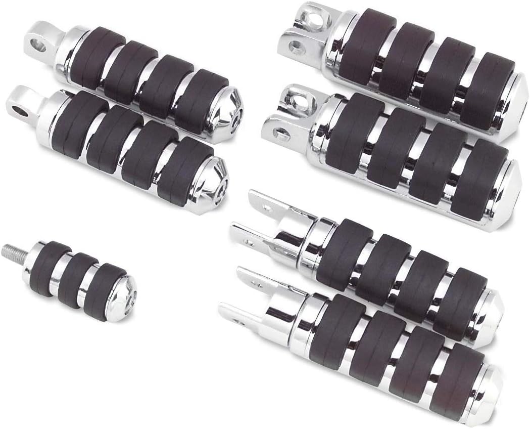 Amazon.com: Biker's Choice ANTI-VIBE RIDER PEGS Footpegs FootpegsFemale ...