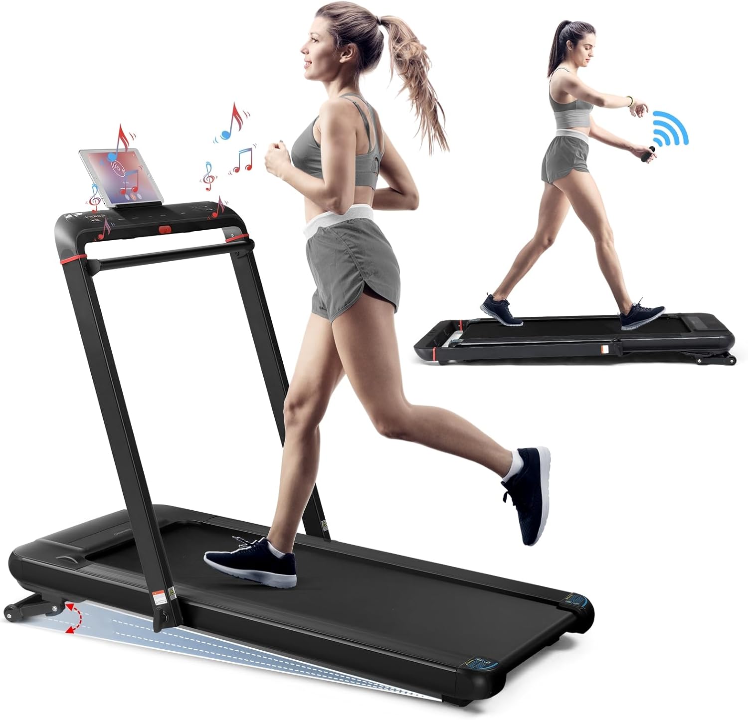 Amazon.com : TARESNESS 3 in 1 Foldable Treadmill with Auto Incline, 18 ...