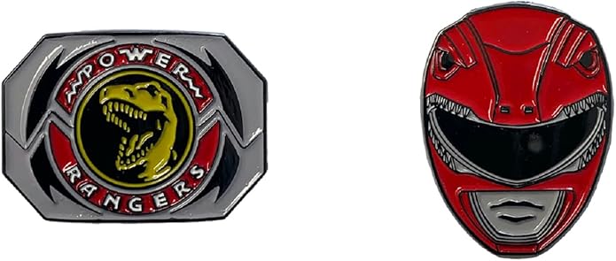 Amazon.com: Power Rangers Red Ranger Mask and Emblem Officially ...