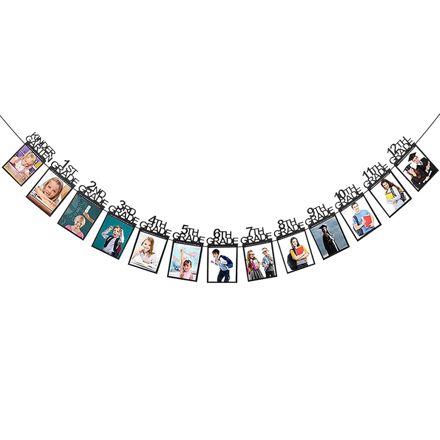 Graduation Photo Banner, Black Graduation Picture Banner Graduation ...