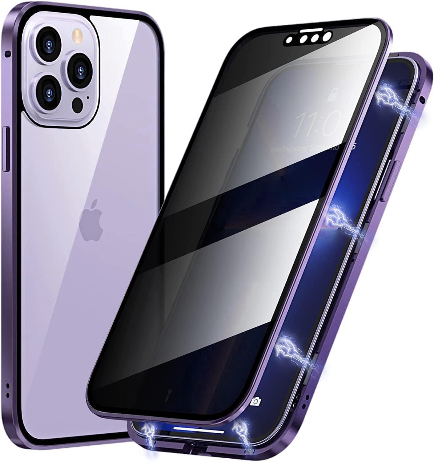 Amazon.com: INTORDAYS Anti Peeping Case for iPhone 14 Case,360 Degree ...