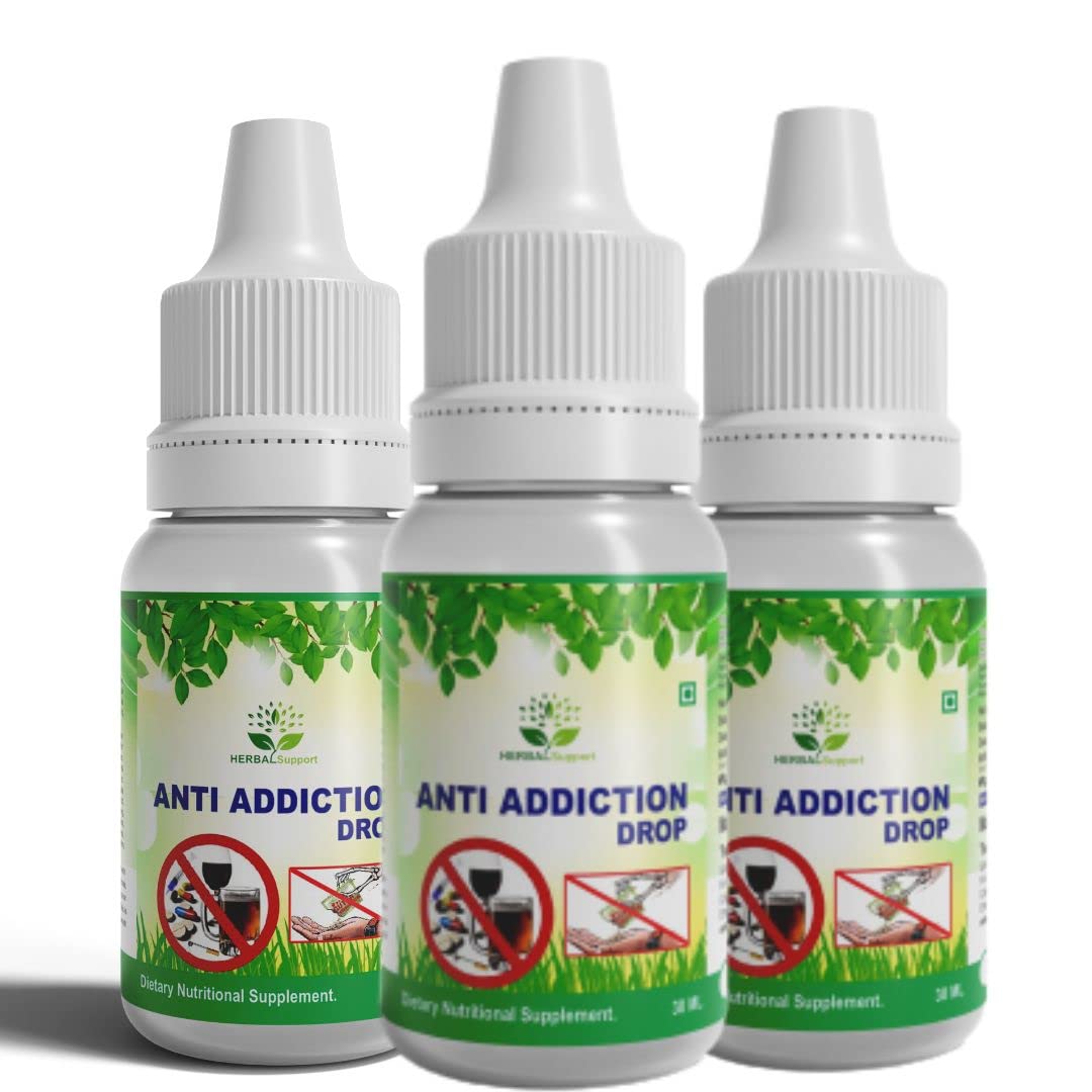 Buy Herbal Support Anti Addiction Drops Advanced Ayurvedic Formula To ...