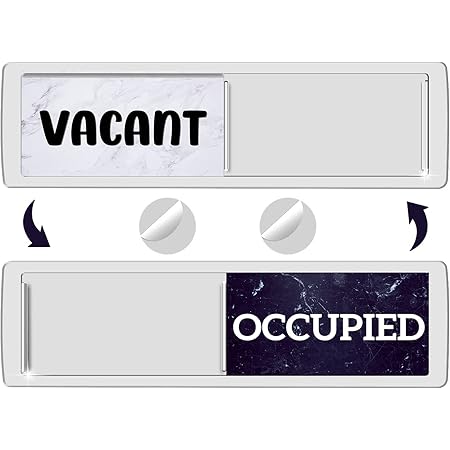 Amazon.com : Door Sign - Vacant Occupied Sign for Bathroom Door Home ...