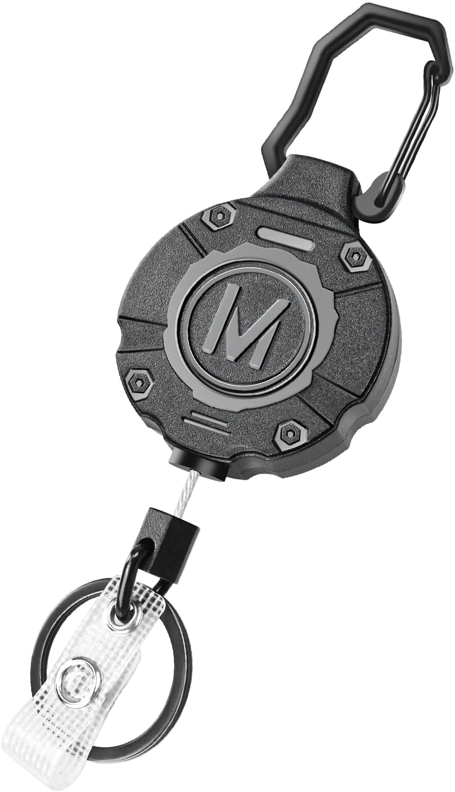 Amazon.com : 1 Pack Heavy Duty Retractable Keychain ID Badge Reels ...