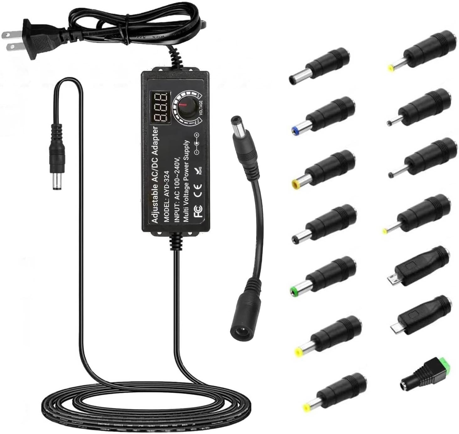 Amazon.com: YANZHI Adjustable Power Supply 3V~24V 3A 72W Universal ...