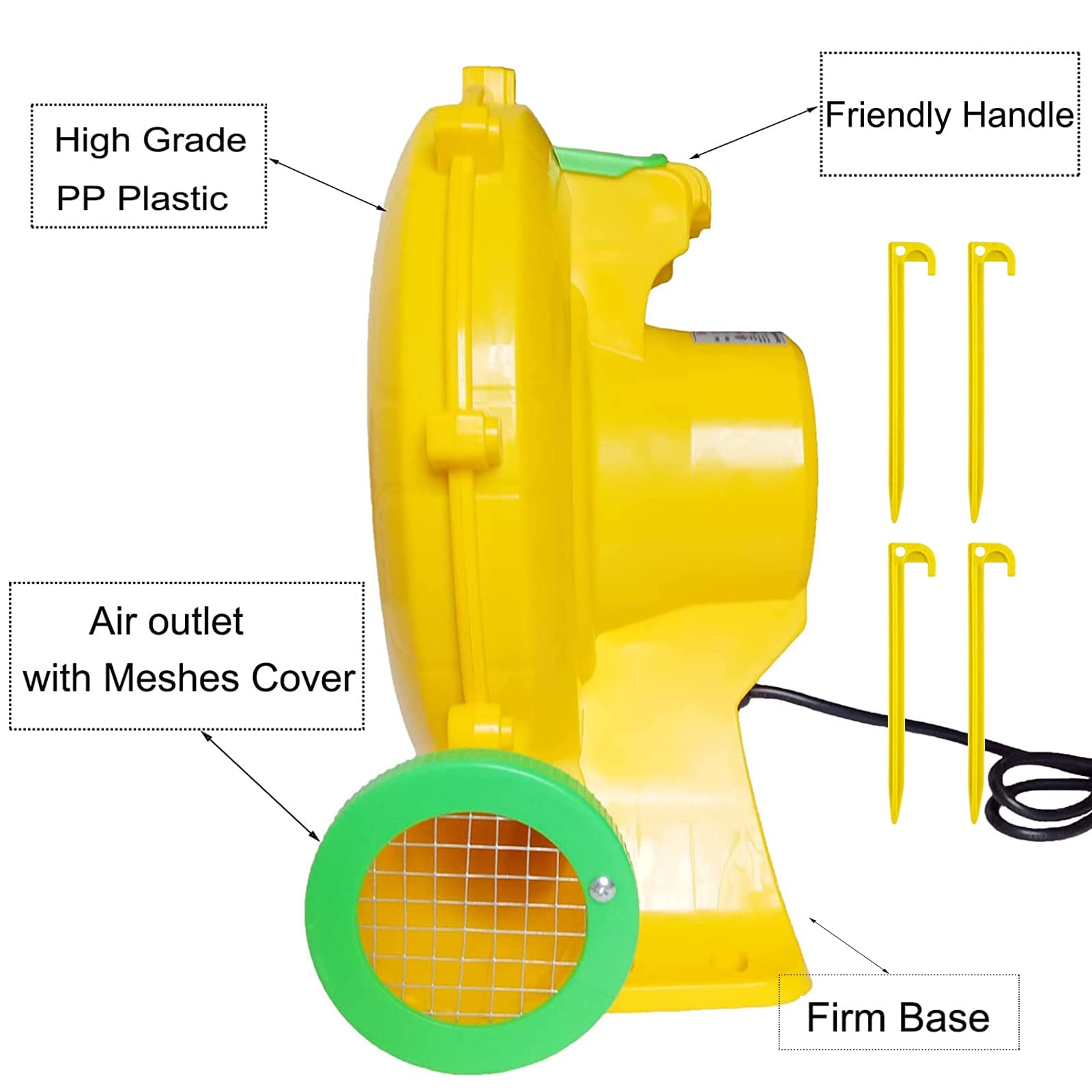 LVAOSTT Air Blower Pump Fan Commercial Inflatable Bouncer Blower for ...