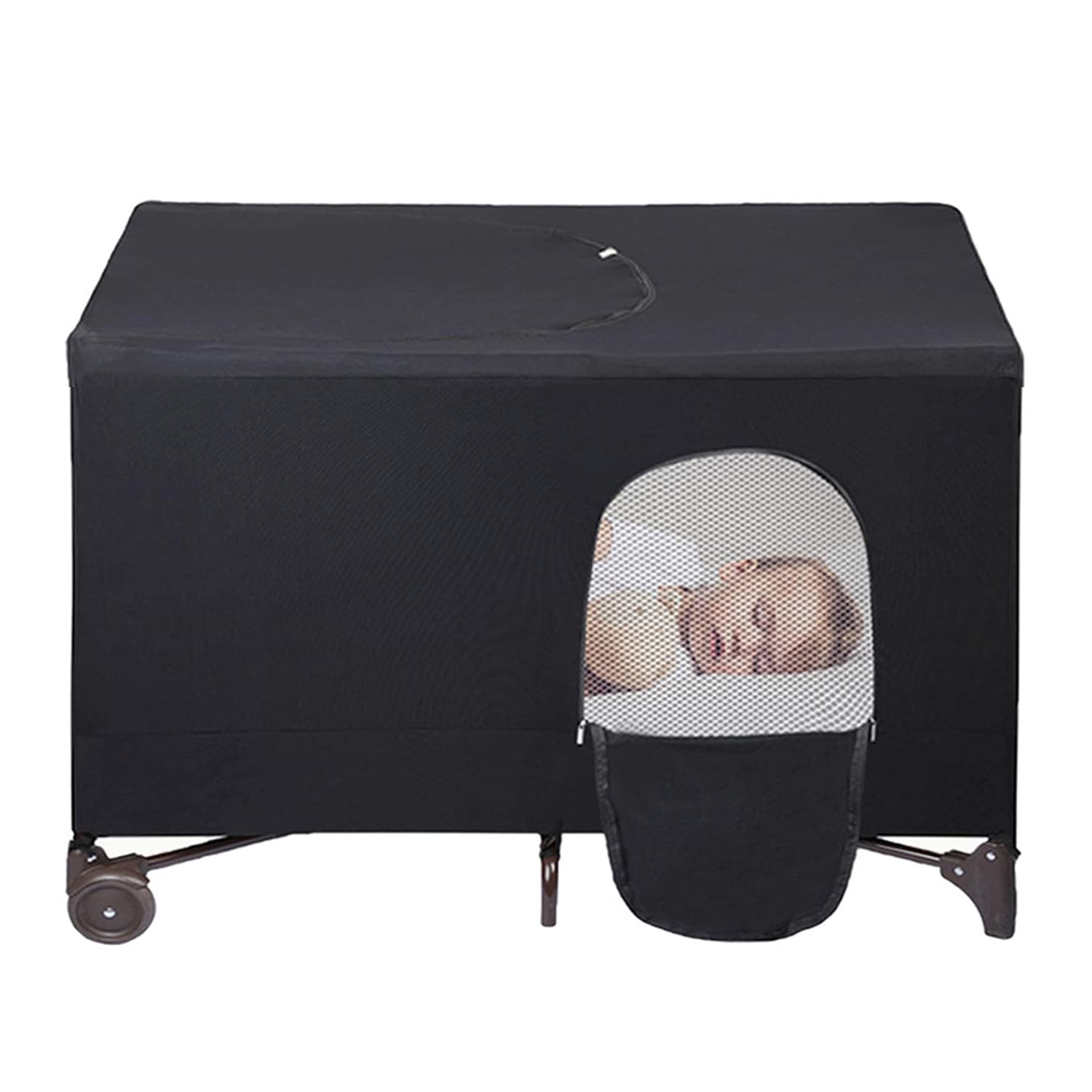 Amazon.com: Crib Blackout Cover for Pack N Play, Stretchy Blackout Tent ...