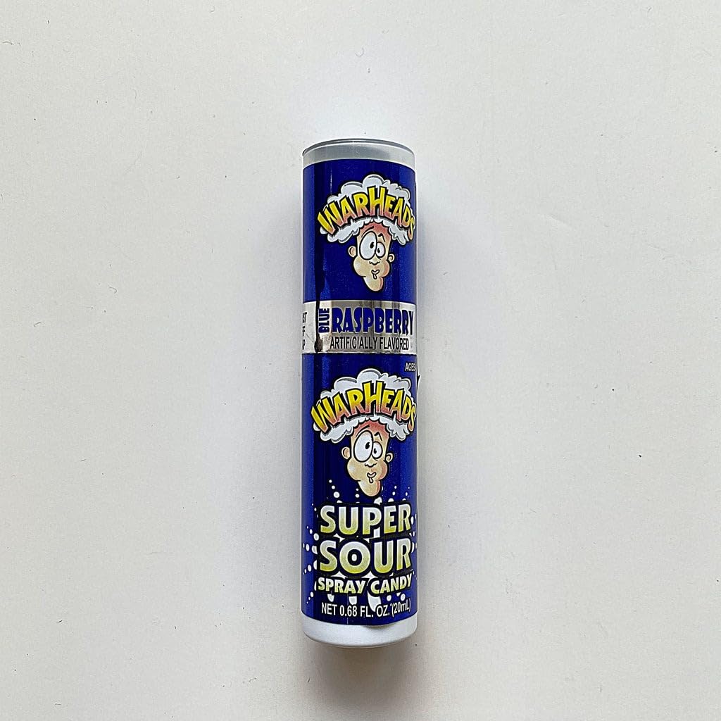 Warheads Sour Spray Blue Raspberry Flavor 20g Travel Friendly Pack ...