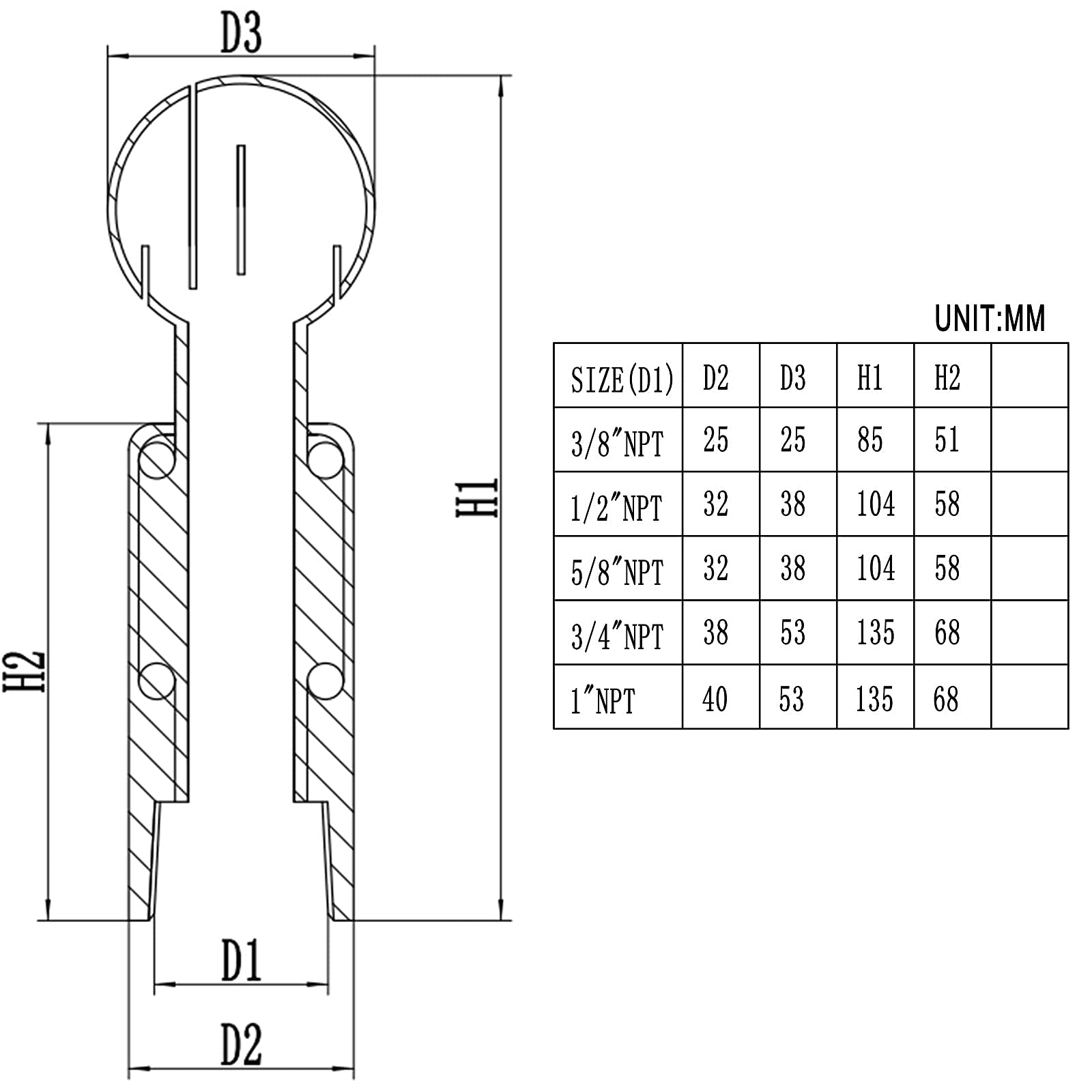 Snapklik.com : DERNORD Rotary Spray Ball NPT Female CIP Tank Cleaning ...