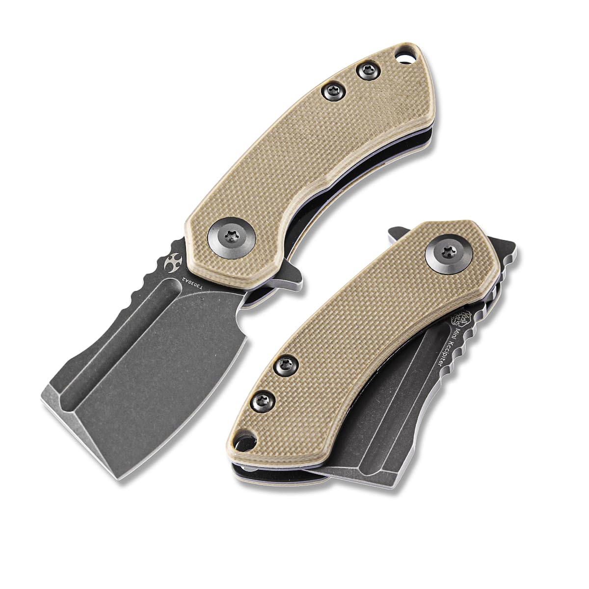 Amazon.com: KANSEPT Knives Mini Korvid Cleaver Mini Pocket Knife for ...