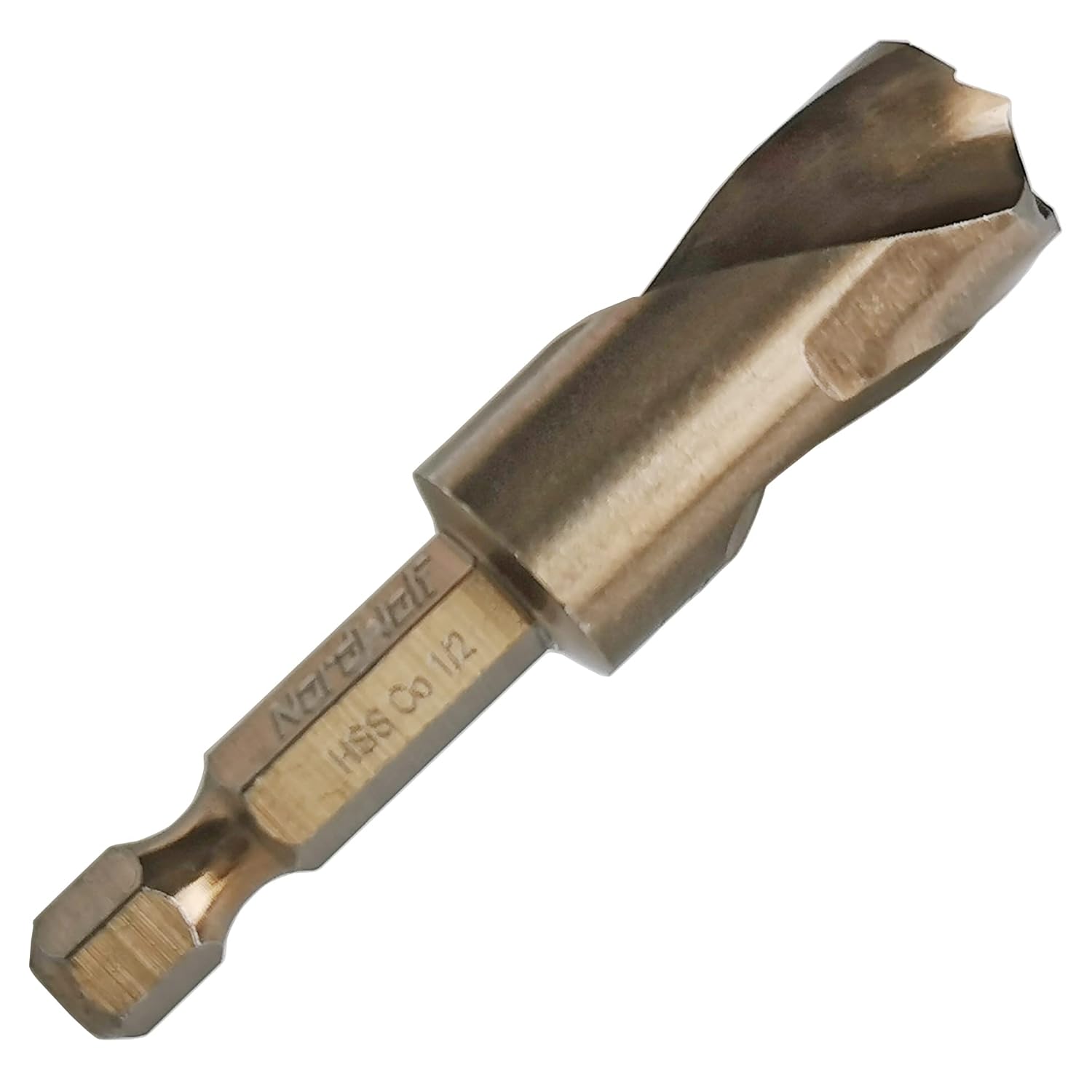 NordWolf 1/2" M35 Cobalt Stubby Drill Bit for Stainless Steel & Hard ...