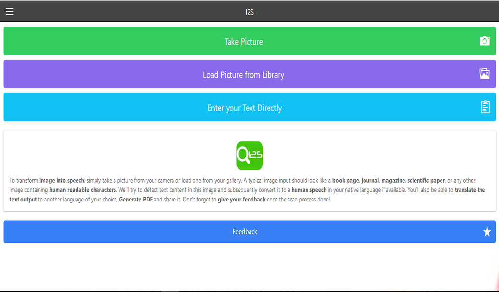 I2S OCR - Image to Speech - App on Amazon Appstore