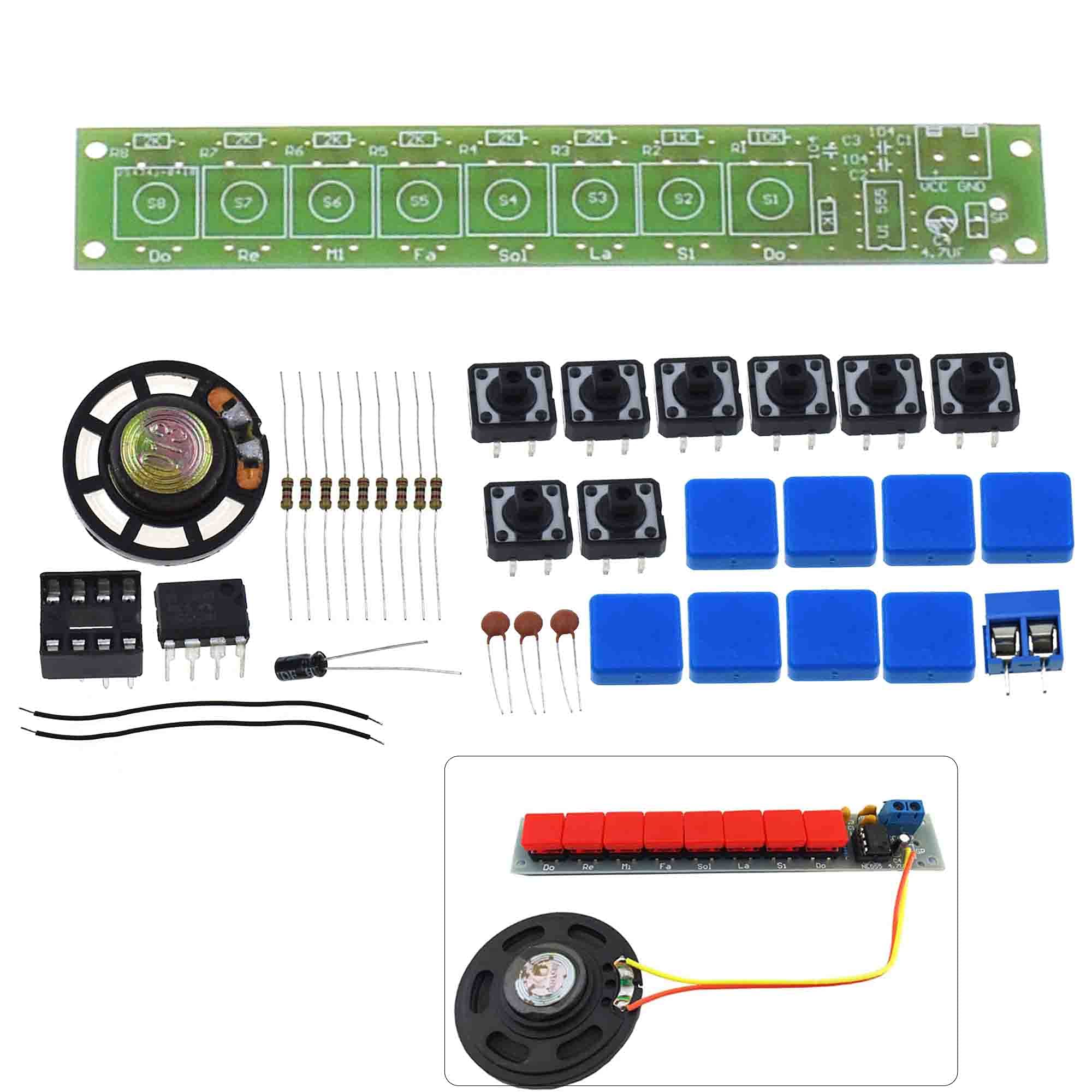 Buy Reland Sun Solder Practice Kit, Piano Soldering Kit DIY Soldering ...