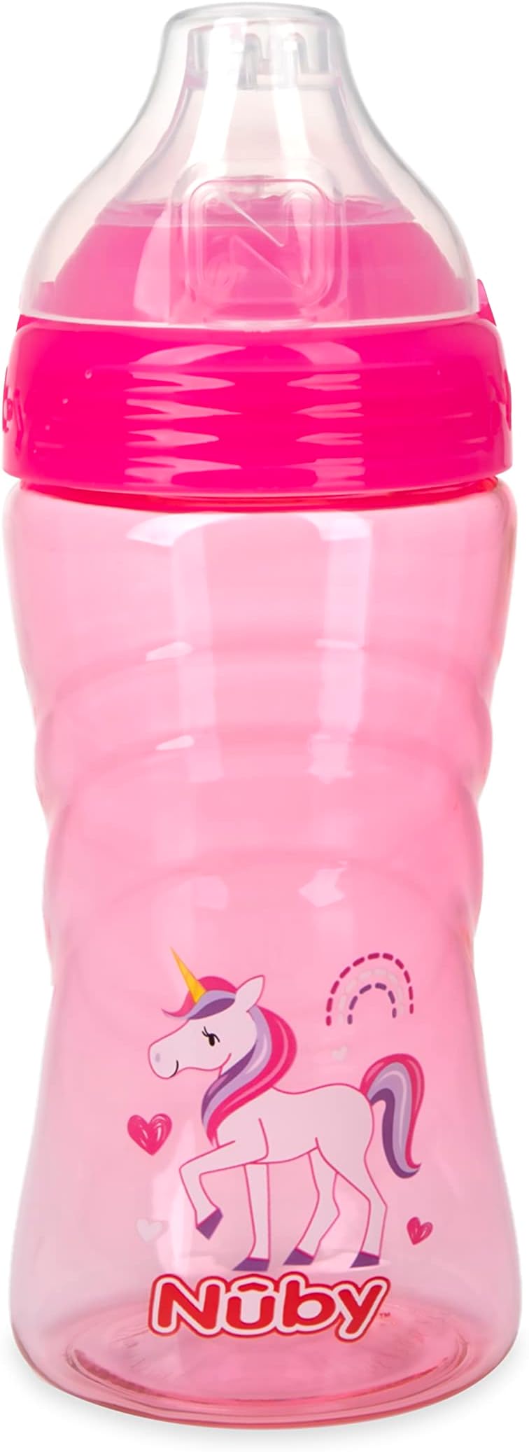Amazon.com : Nuby 2-Stage Busy Sipper Cup with No-Spill Silicone Spout ...